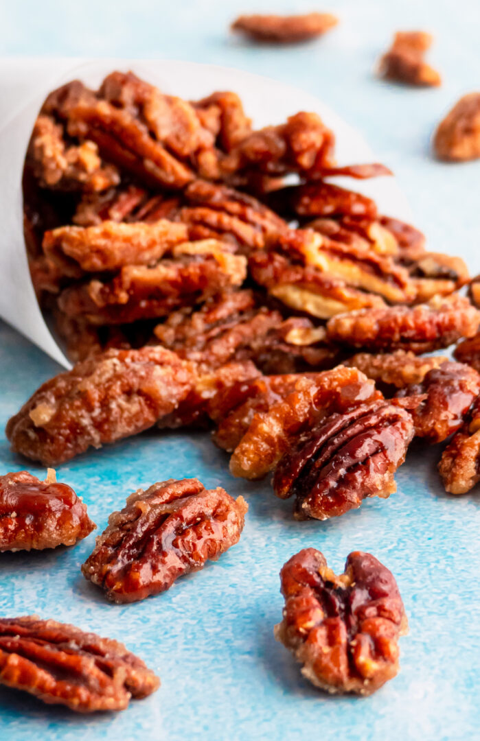 Easy Stovetop Candied Pecans {5 minute Recipe} - Kid Tested Recipes